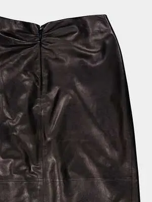 Saint Laurent Lambskin Twist Pencil Skirt