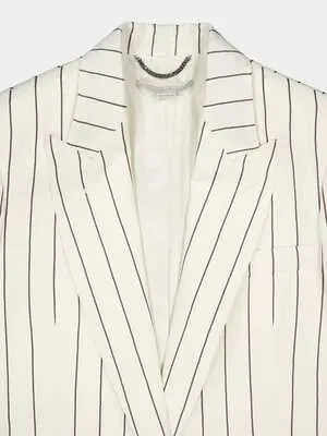 Stella McCartney Striped Single-breasted Blazer