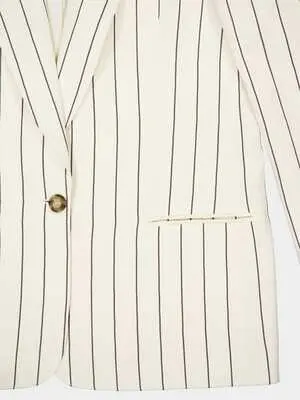 Stella McCartney Striped Single-breasted Blazer