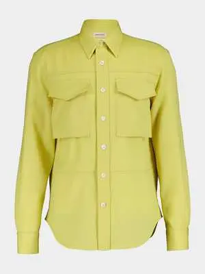 Alexander McQueen Wool Military Shirt