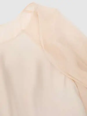 ATELIER Satin Cape Maxi Dress - Cream