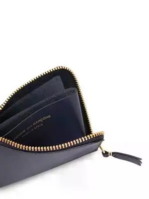 Comme Des Garçons Zip Leather Wallet - Blue