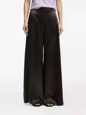BOSS Relaxed-fit Trousers In Lustrous Twill