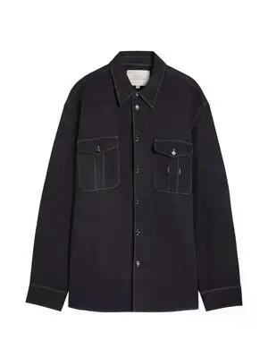 Studio Nicholson Louro Patch Pocket Shirt - Black