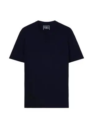 Fedeli Gary Cotton T-shirt - Blue
