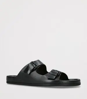 Ami Leather Double Buckle Sandals