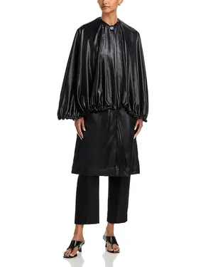 TOTEME Detachable Cape Evening Coat - Black