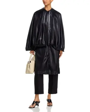 TOTEME Detachable Cape Evening Coat - Black