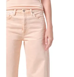 AGOLDE Arc Mid-rise Wide-leg Jeans - Sun Filter
