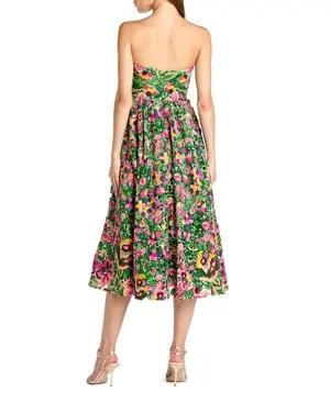 Mac Duggal Floral Embroidered Dress