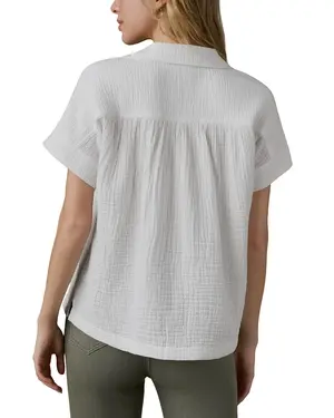 Faherty Brand Cotton Gauze Shirt - White