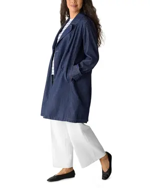 Eileen Fisher Double Breasted Trench Coat