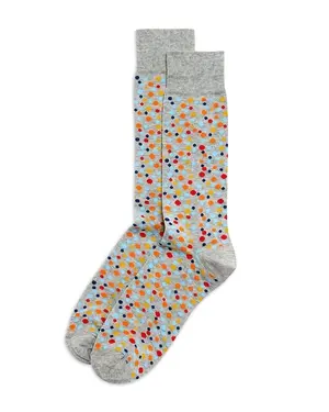 BLOOMINGDALE'S Party Dot Crew Socks