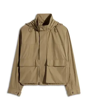 LEMAIRE Short Rain Parka - Khaki