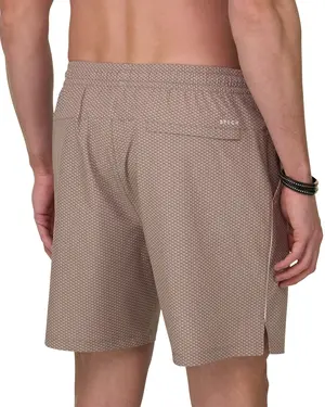 Boggi Milano Regular Fit Logo Print Swim Shorts