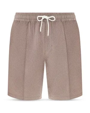 Boggi Milano Regular Fit Logo Print Swim Shorts