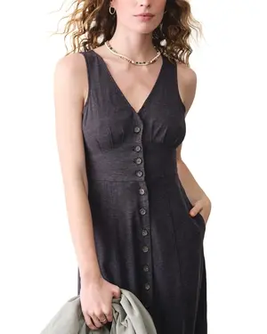 Marine Layer Camila Maxi Dress - Black