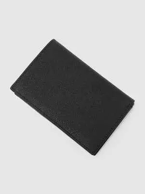 REISS Hunter Harvey Grained Leather Slim Billfold Cardholder