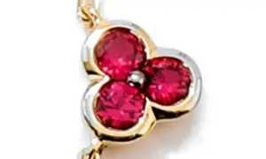 MARK HENRY Trinity Station Necklace - Ruby
