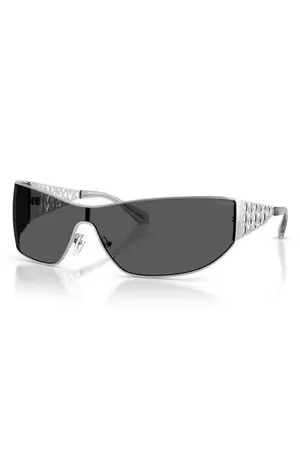 Michael Kors Melbourne 143mm Shield Sunglasses - Silver/grey