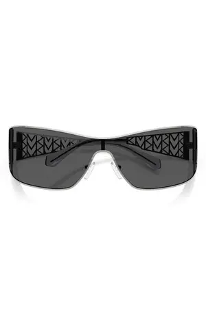 Michael Kors Melbourne 143mm Shield Sunglasses - Silver/grey