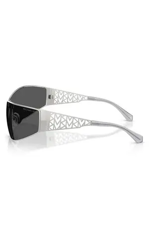 Michael Kors Melbourne 143mm Shield Sunglasses - Silver/grey