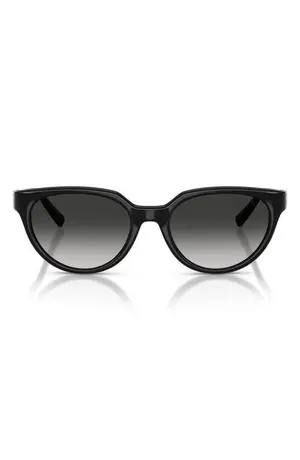 Tiffany & Co. 55mm Cat Eye Sunglasses - Black/grey Gradient