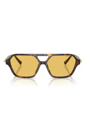 Tiffany & Co. 58mm Square Sunglasses Havana/yellow