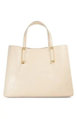 Dune London Faux Leather Tote - Ecru1