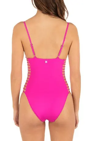 Hurley Strappy One-piece Swimsuit - Azalea