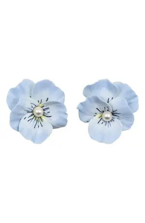 JENNIFER BEHR Viletta Drop Earrings - Powder