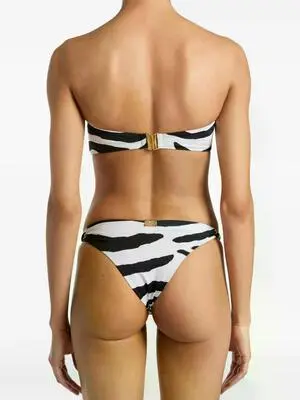 Balmain Zebra-pattern Bikini - White