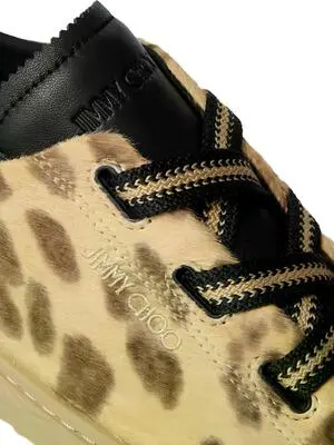 JIMMY CHOO Diamond Light Flex Leopard Sneakers - Neutrals