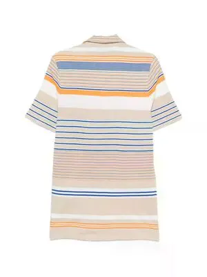 Lacoste Striped Polo Shirt - Neutrals