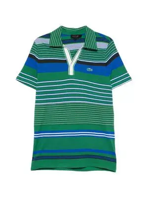 Lacoste Striped Polo Shirt - Green