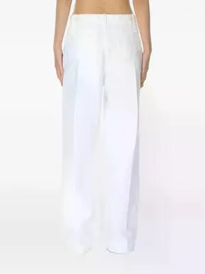 Carven Off- Wide-leg Trousers With Attached Keyring