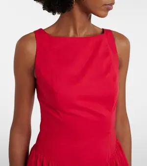 Faithfull The Brand Prali Cotton Midi Dress