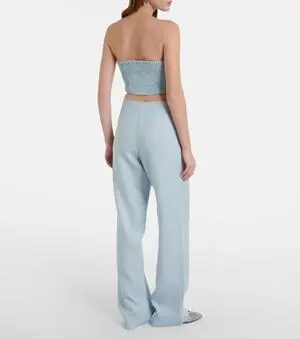 Faithfull The Brand Lulea Wide-leg Linen Pants - Blue