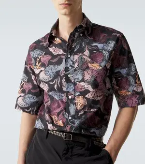 LEMAIRE Floral Cotton Bowling Shirt