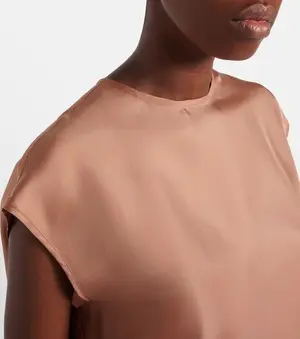 Asceno Dasha Silk Twill Top