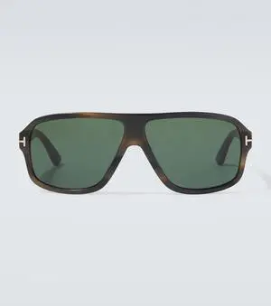 TOM FORD William Flat-top Sunglasses - Brown