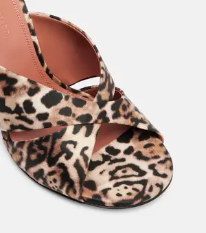 Amina Muaddi Salma Leopard-print Mules