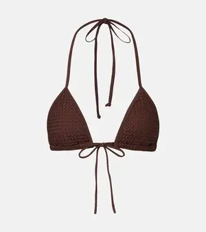 MONTCE Emma Crochet Bikini Top Brown
