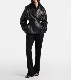 Balenciaga Cagole Leather Mules