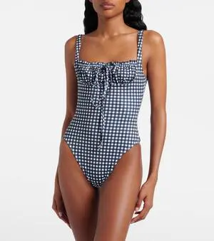 BANANHOT Gia Gingham Swimsuit - Black