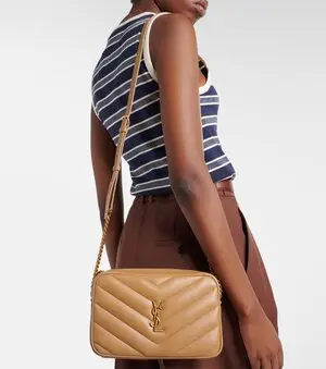 Saint Laurent Loulou Medium Camera Bag - Brown