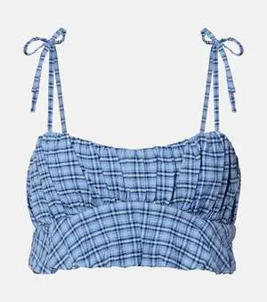 Checked Crop Tops