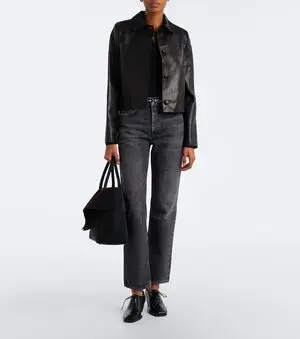 AGOLDE Lana Straight Jeans - Grey