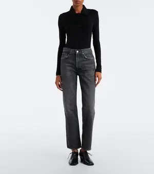 AGOLDE Lana Straight Jeans - Grey