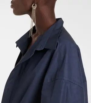 Balenciaga Cotton Poplin Shirt Dress Faded